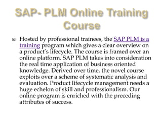 Sap plm online training course | PPT