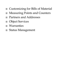 Sap plm online training course | PPTX