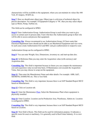 Sap pm-master-data | DOC