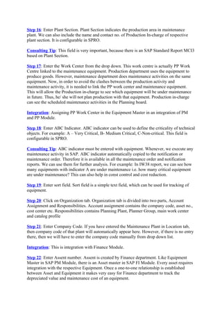 Sap pm-master-data | DOC