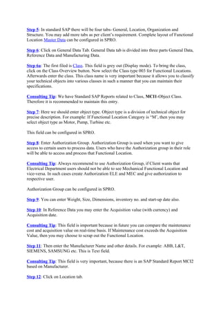 Sap pm-master-data | DOC