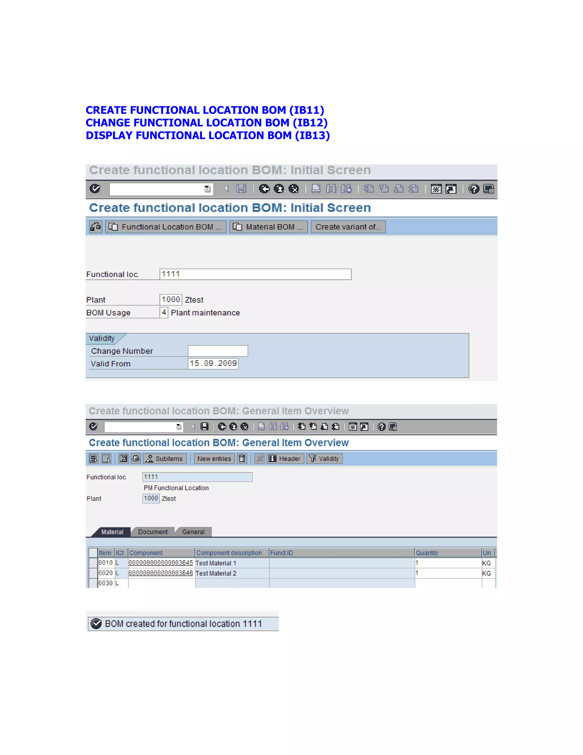 SAP PM Master Data Training Guide | PDF