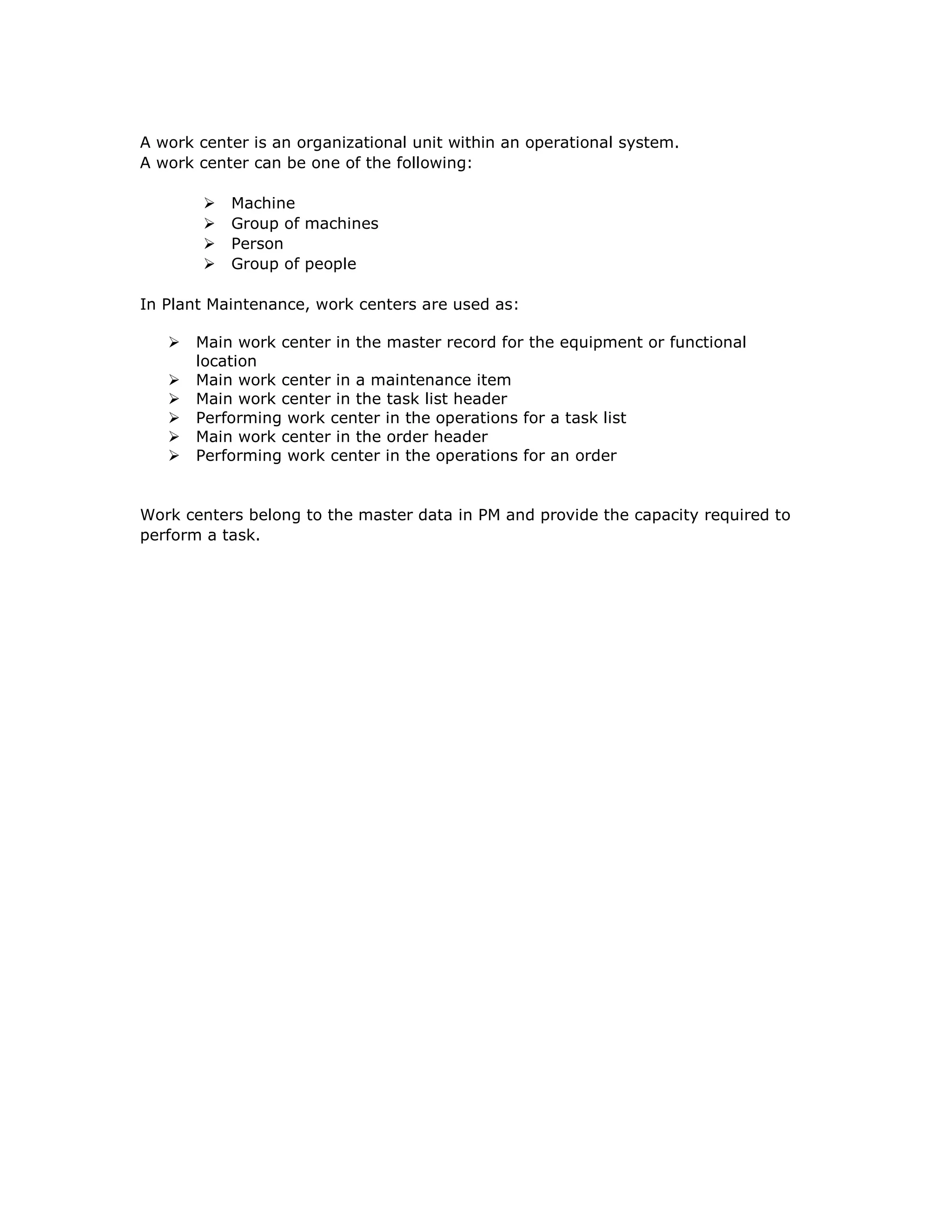 SAP PM Master Data Training Guide | PDF