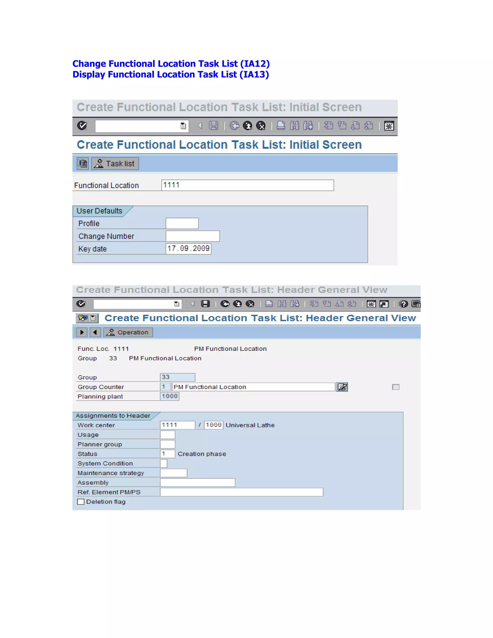 SAP PM Master Data Training Guide | PDF