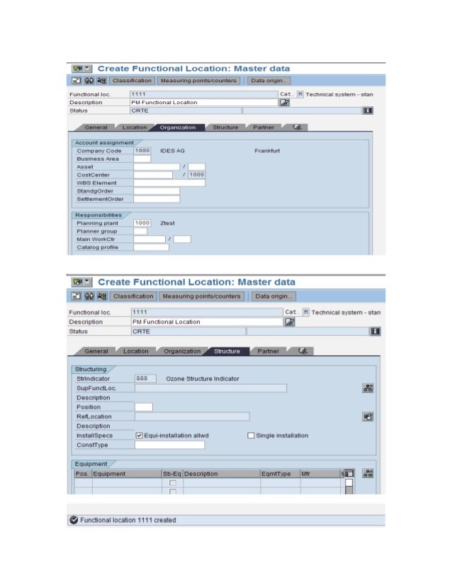 SAP PM Master Data Training Guide