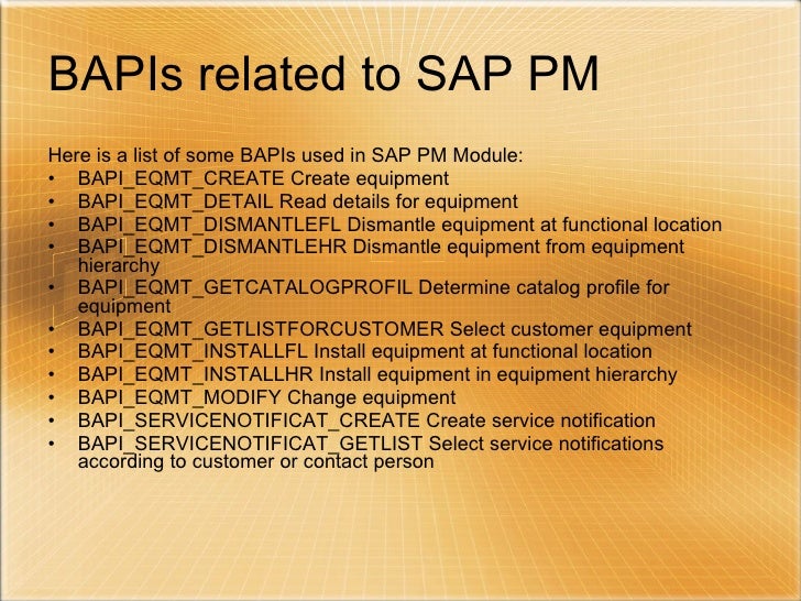 SAP PM and xMII