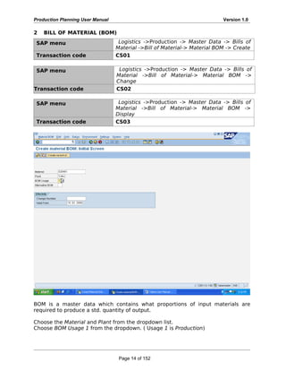 Sap pp-user-manual | PDF