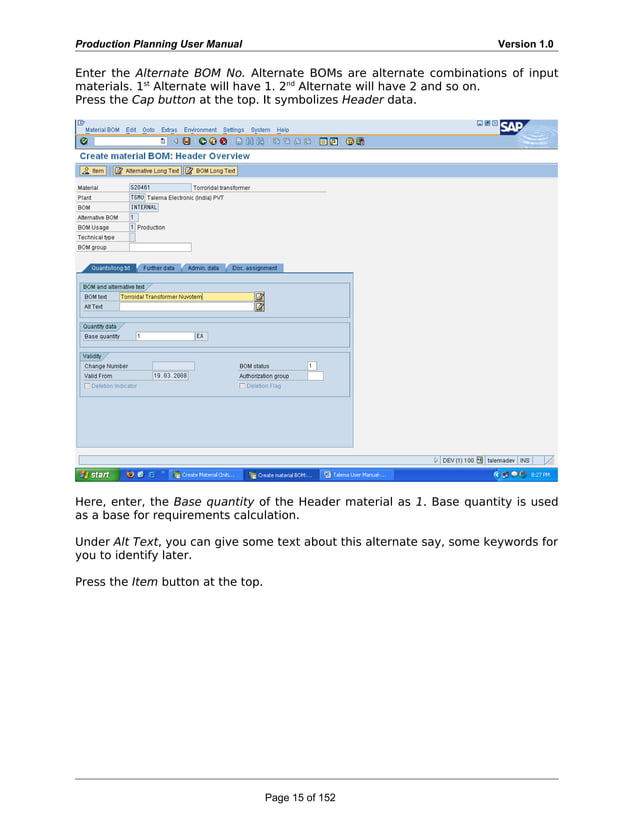 Sap pp-user-manual | PDF | Computing | Technology & Computing