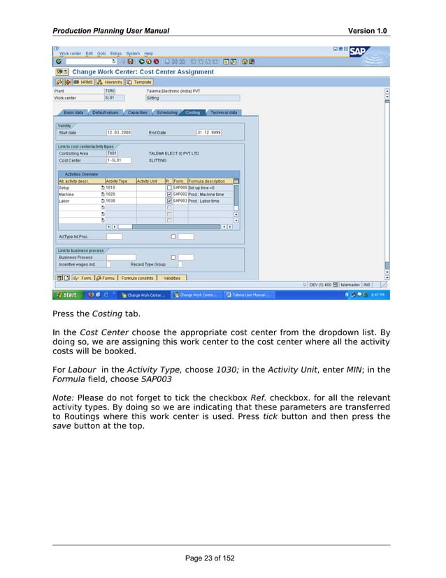 Sap Pp User Manual Pdf Computing Technology And Computing