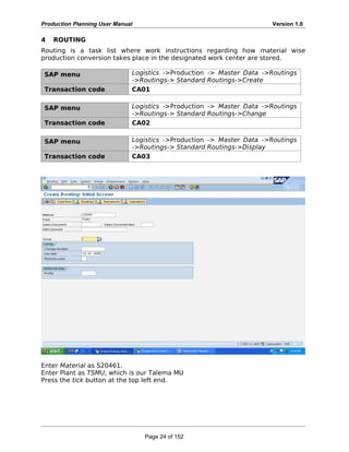 Sap pp-user-manual | PDF