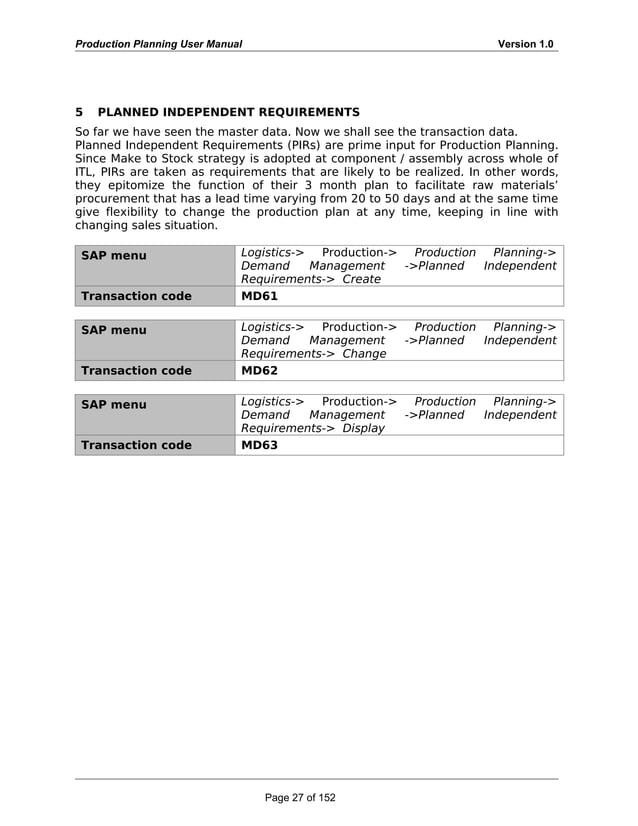 Sap Pp User Manual Pdf Computing Technology And Computing