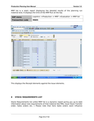 Sap pp-user-manual | PDF