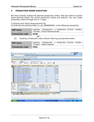 Sap pp-user-manual | PDF
