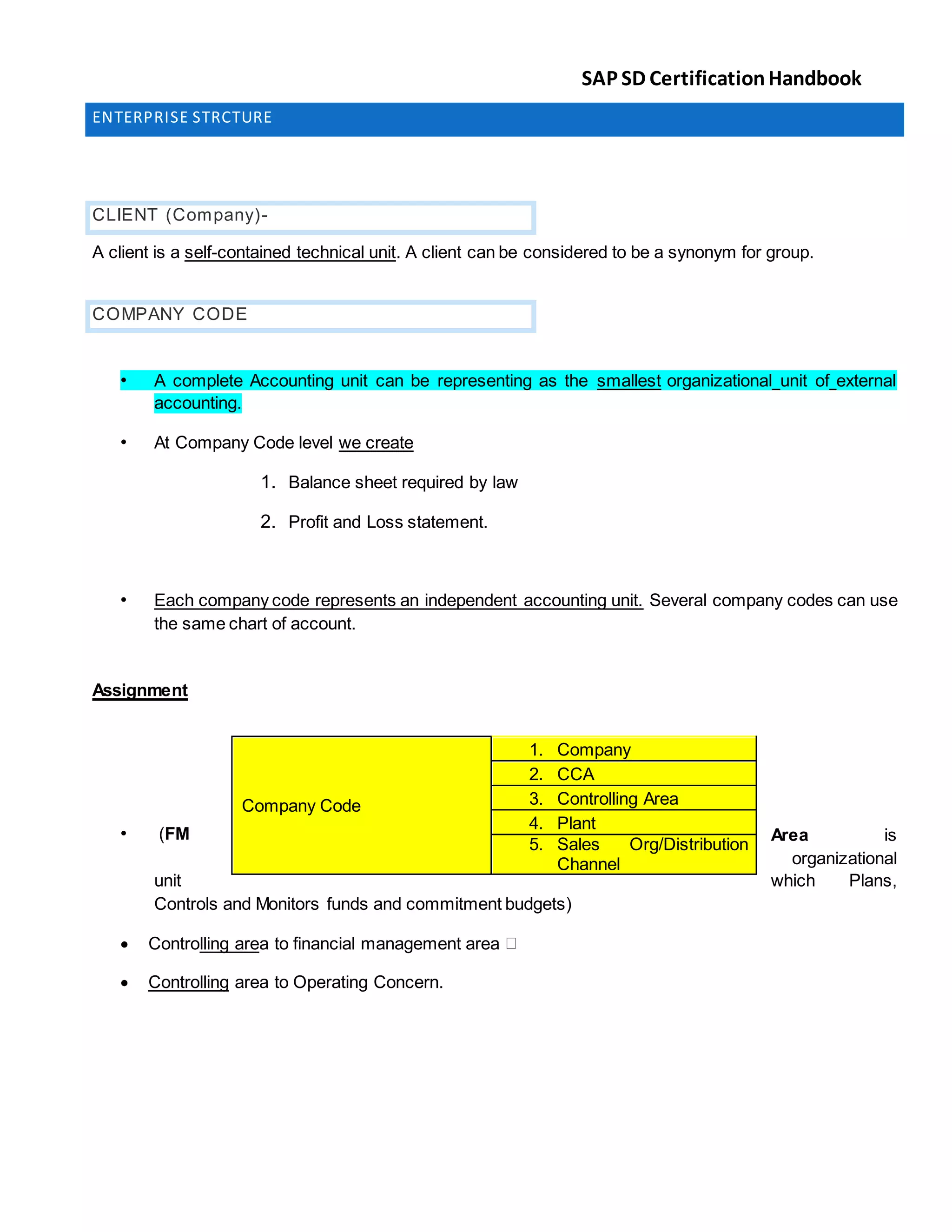 SAP SD Certification (C_TSCM62_66) Preparation Training Notes | DOCX
