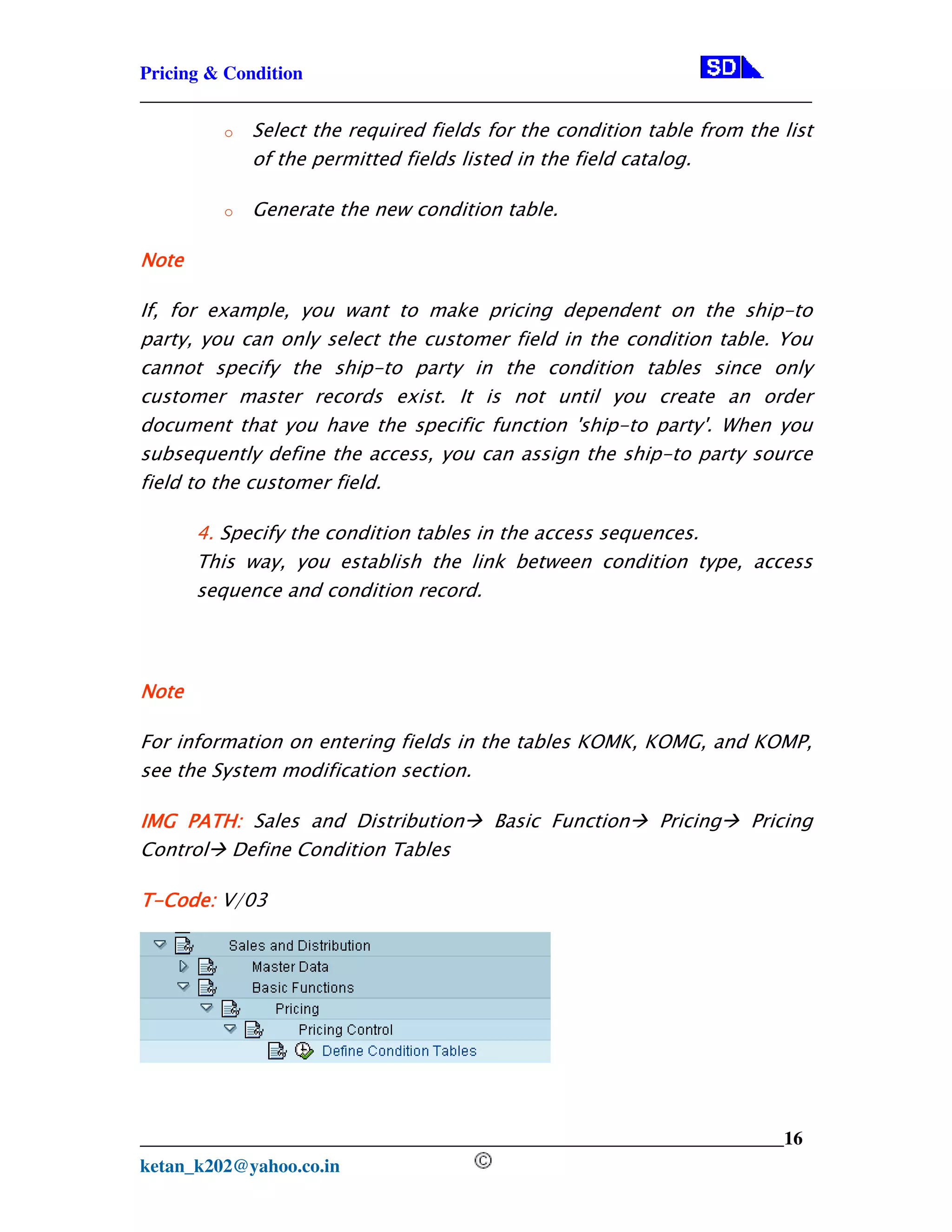 Sap sd-pricing-in-depth-configuration-guide | PDF