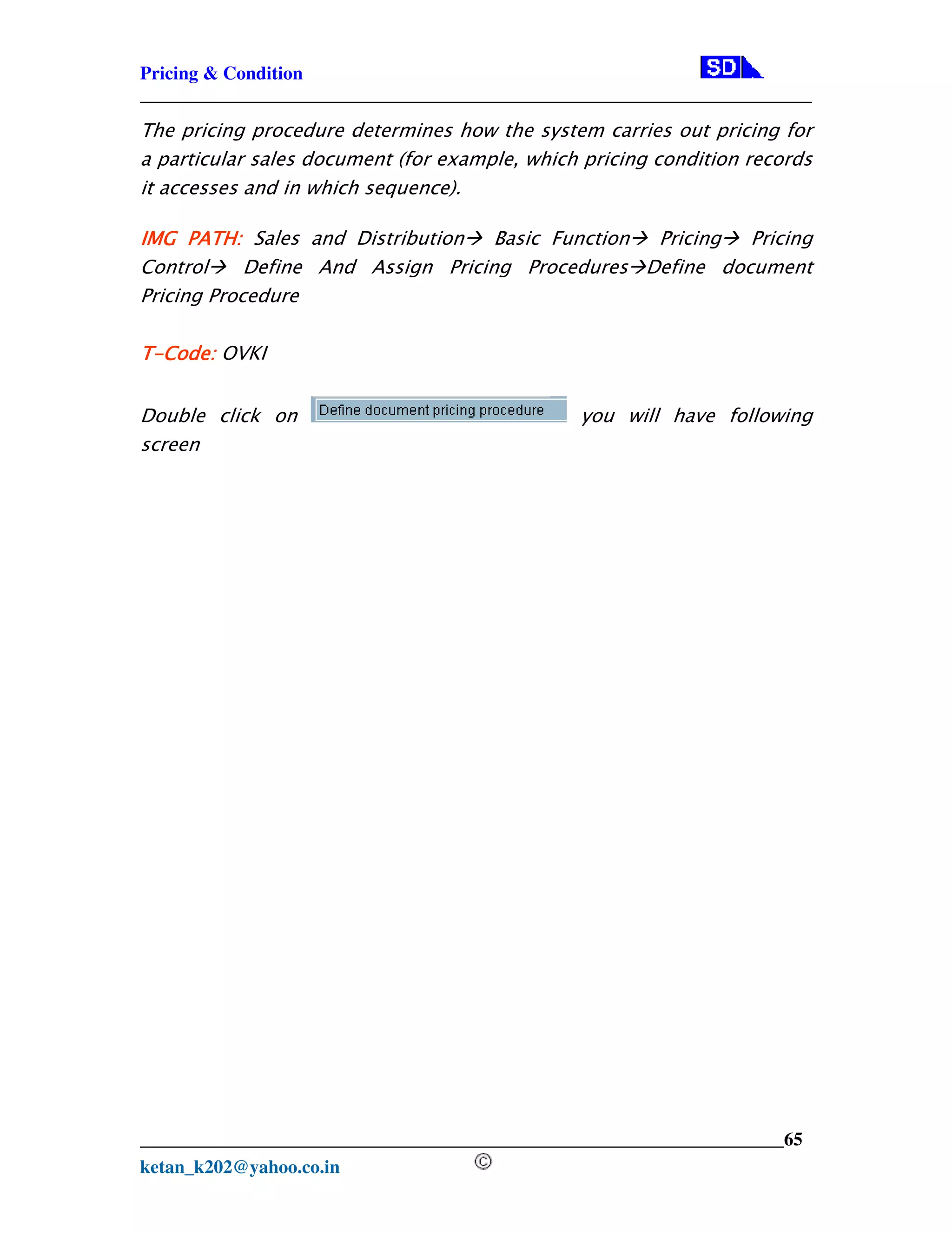 Sap sd-pricing-in-depth-configuration-guide | PDF