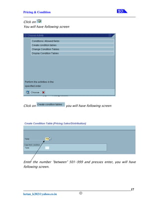 Sap sd-pricing-in-depth-configuration-guide | PDF