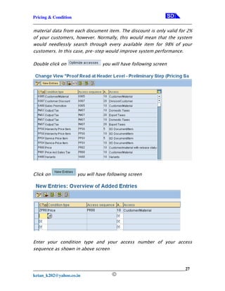 Sap sd-pricing-in-depth-configuration-guide | PDF