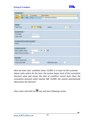 Sap sd-pricing-in-depth-configuration-guide | PDF