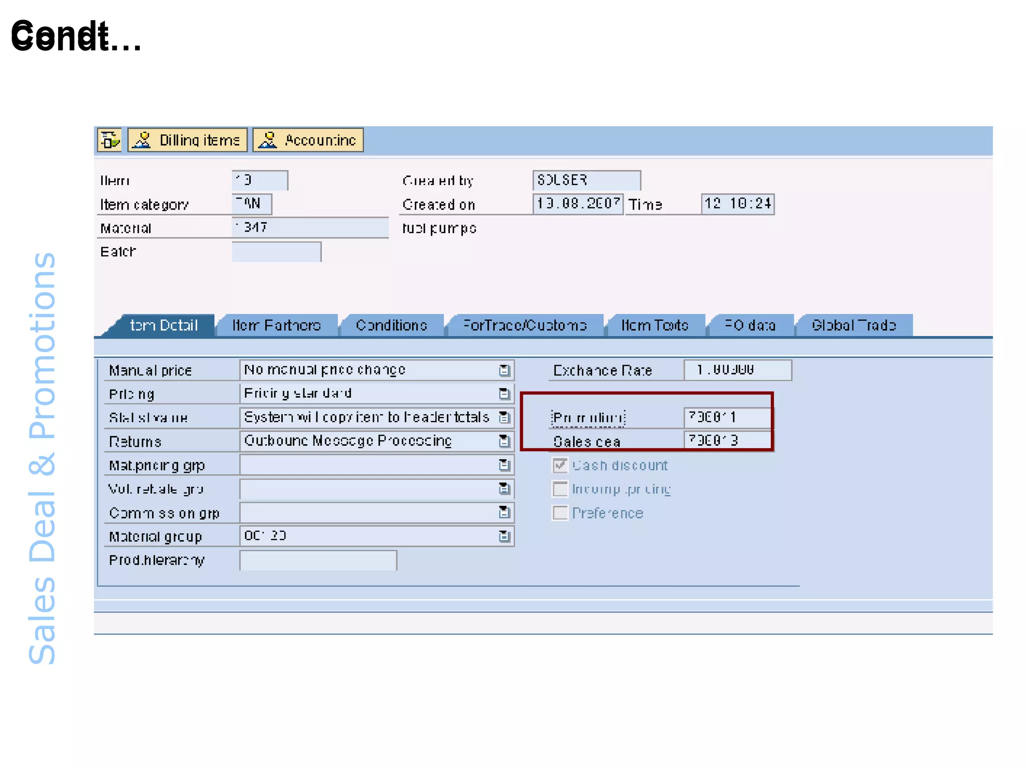 SAP SD Sales Deal & promotion | PPT