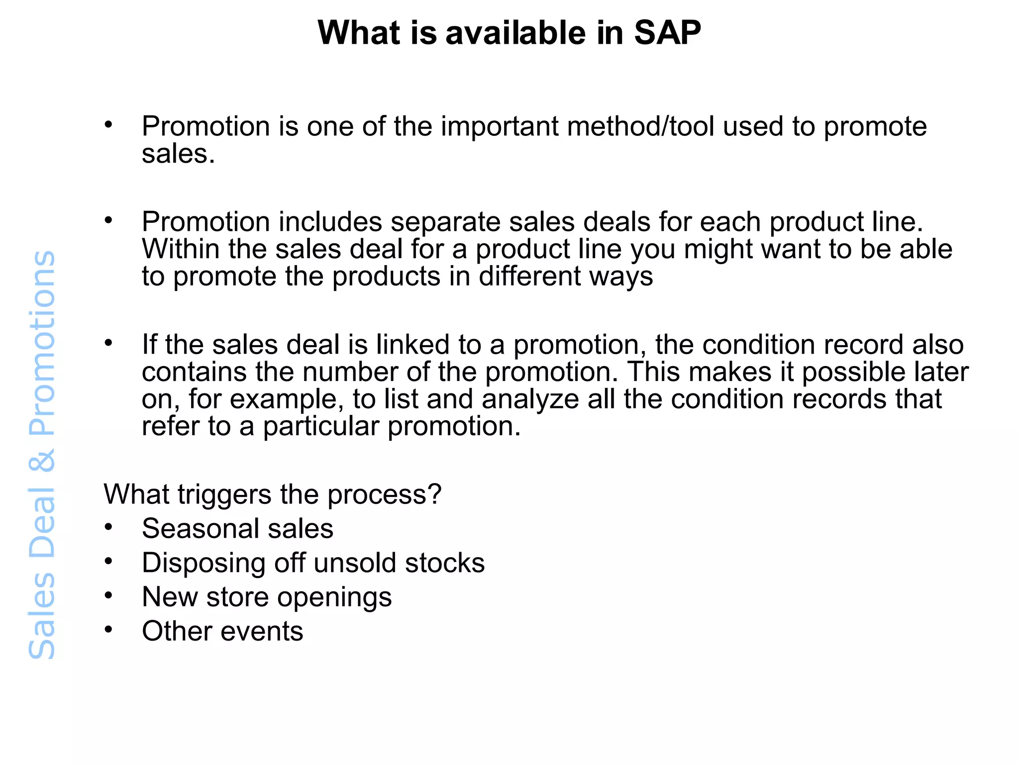 SAP SD Sales Deal & promotion | PPT