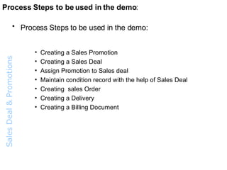 SAP SD Sales Deal & promotion | PPT