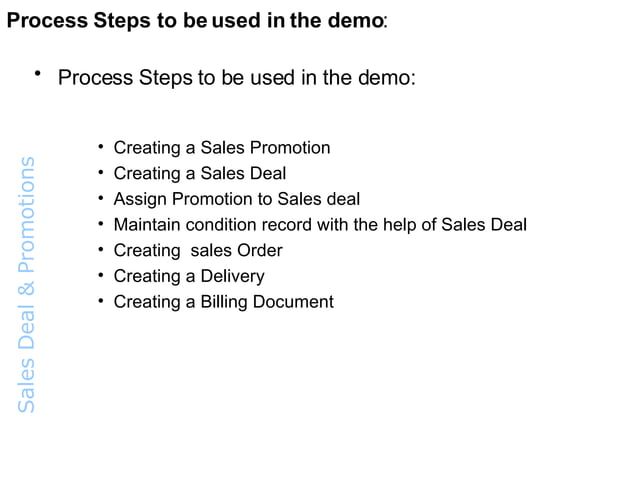SAP SD Sales Deal & promotion | PPT