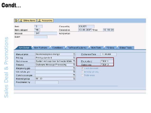 SAP SD Sales Deal & promotion | PPT