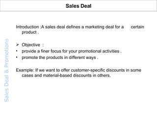 SAP SD Sales Deal & promotion | PPT