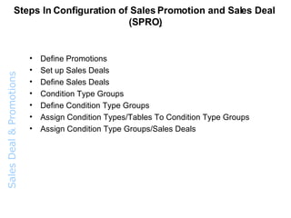 SAP SD Sales Deal & promotion | PPT