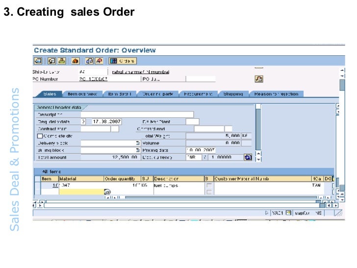 SAP SD Sales Deal & promotion