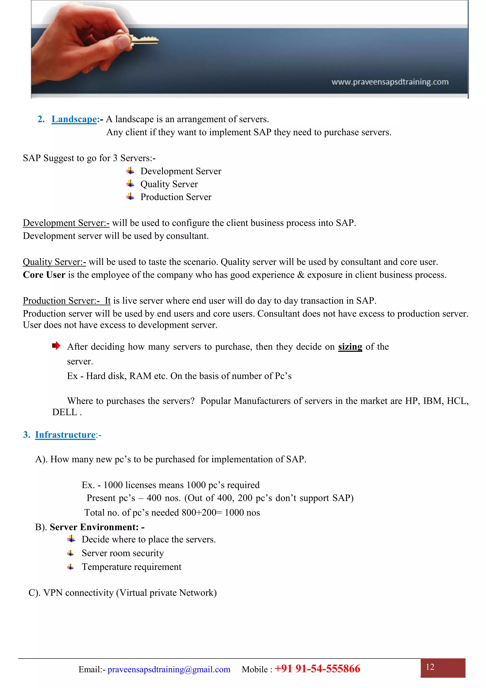 SAP SD Training | SAP SD Configuration Guide | SAP SD Study Material | PDF