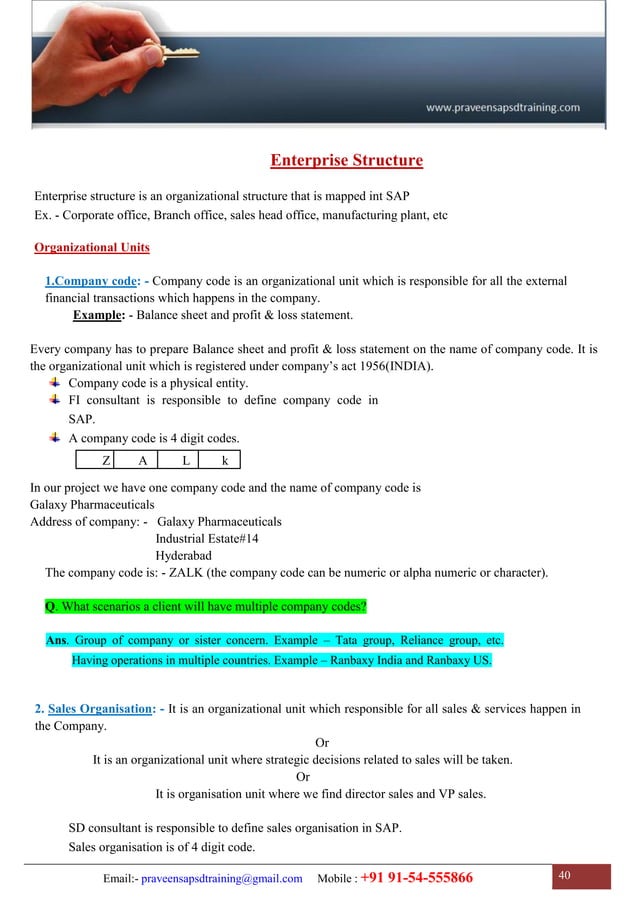 SAP SD Training | SAP SD Configuration Guide | SAP SD Study Material ...