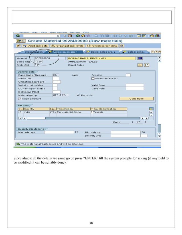 Sap sd-user-manual | PDF | Business Accounting & Finance | Business