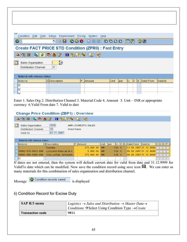 Sap sd-user-manual | PDF | Business Accounting & Finance | Business