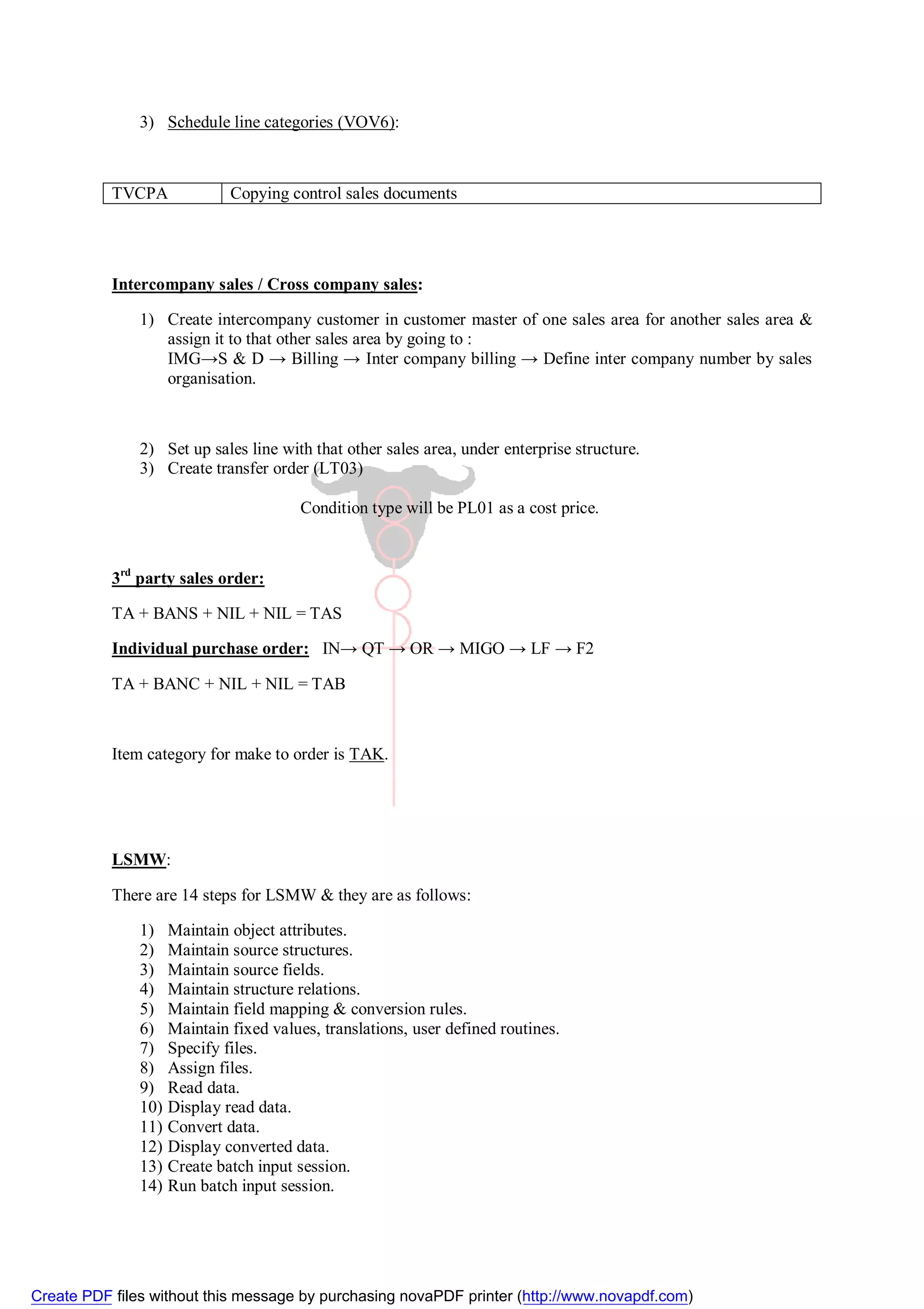 SAP SD Notes | PDF
