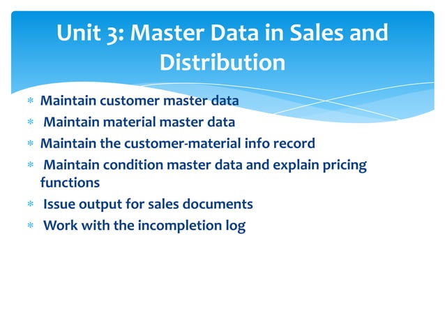 Sap sd ppt | PPTX | Business Accounting & Finance | Business