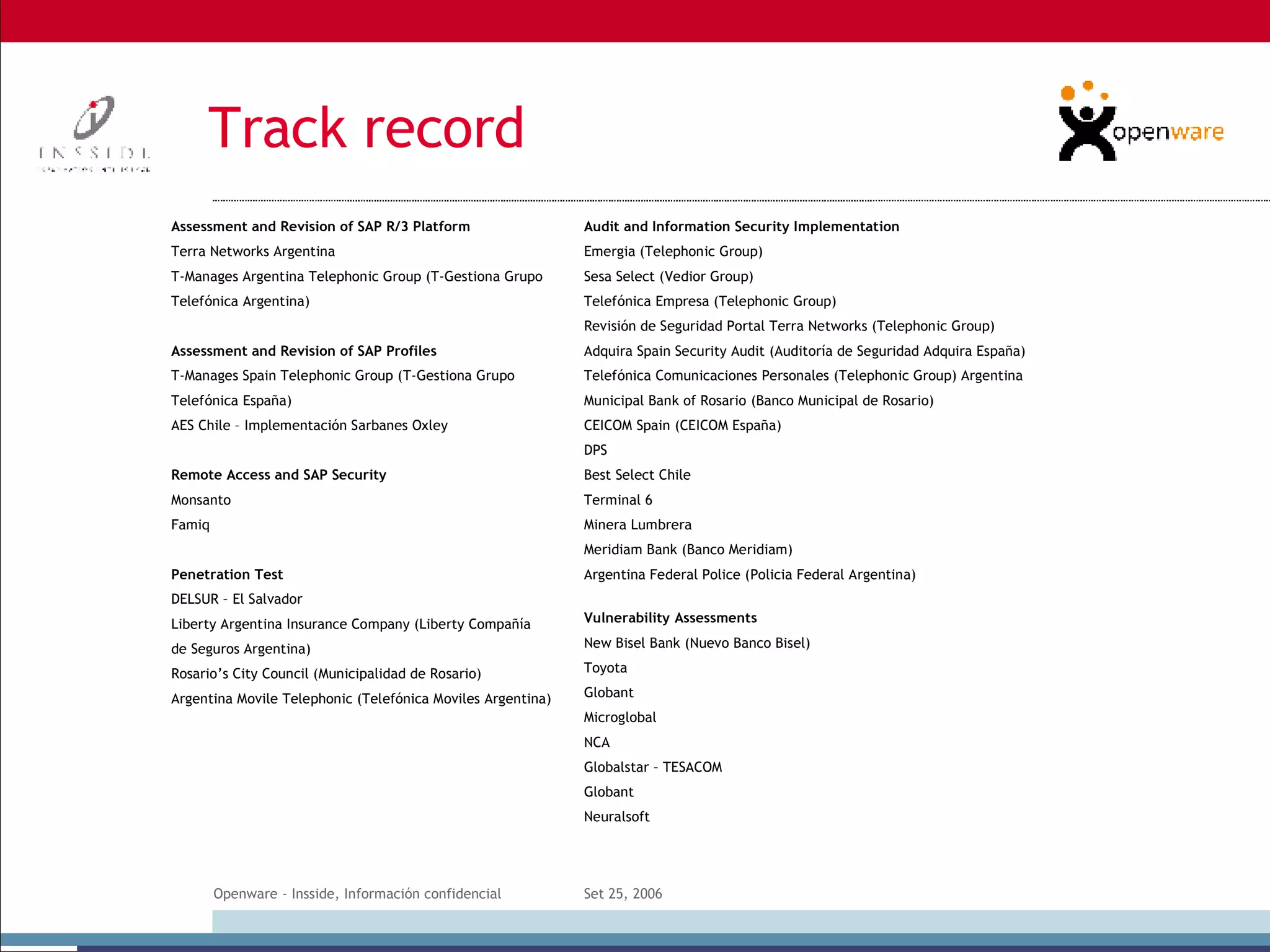 Sap Security Assessment V3 English | PPT