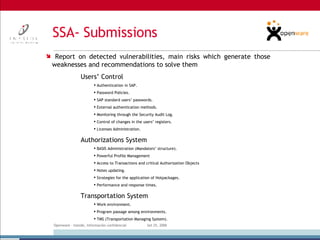 Sap Security Assessment V3 English | PPT