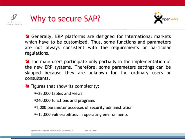 Sap Security Assessment V3 English | PPT