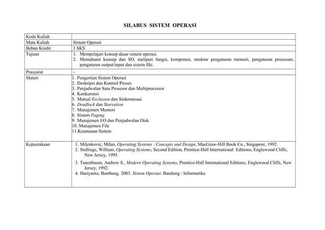Sap sistem-operasi | DOC
