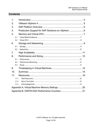 SAP Solution On VMware - Best Practice Guide 2011 | PDF | Operating Systems | Computer Software ...