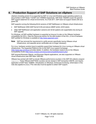 Sap solutions-on-v mware-best-practices-guide | PDF