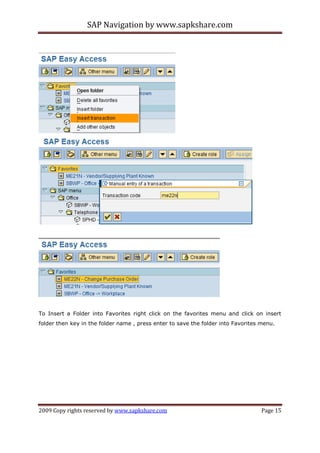 Sap step-by-step-navigation-guide-for-beginners | PDF