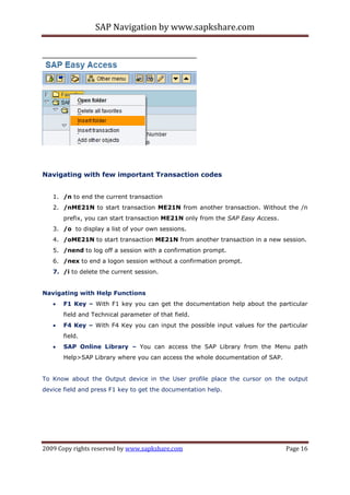 Sap step-by-step-navigation-guide-for-beginners | PDF