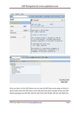 Sap step-by-step-navigation-guide-for-beginners | PDF