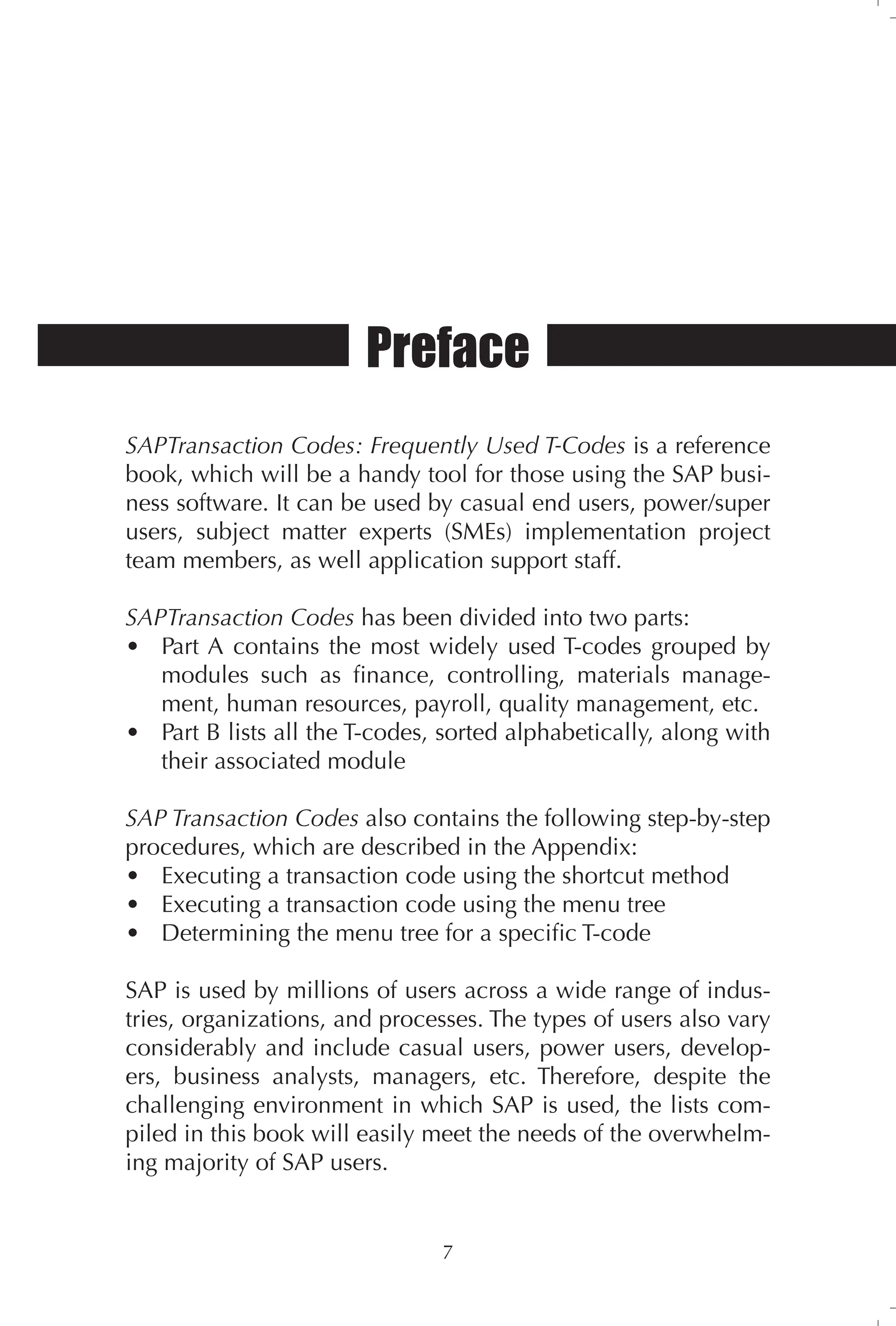 SAP-TCodes.pdf | Business Accounting & Finance | Business