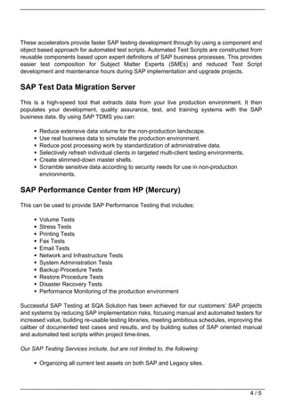 SAP Testing | PDF