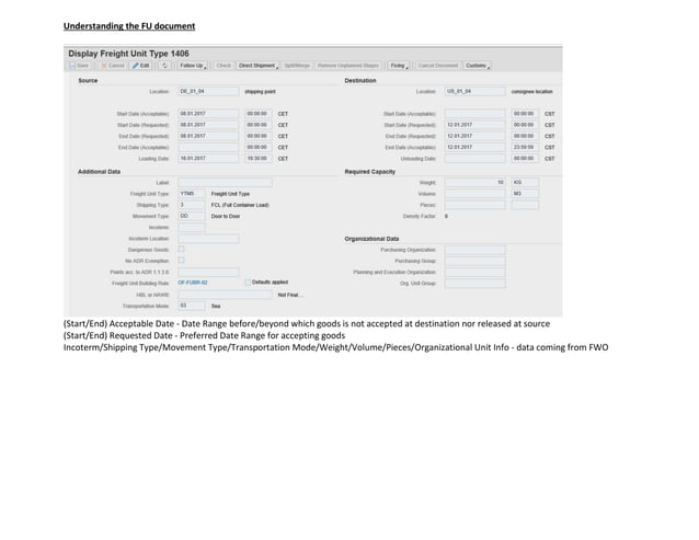 sap transportation management understanding freight unit | PDF