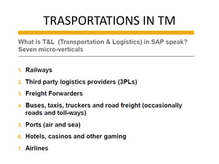 SAP Transportation Management Document reference | PPTX